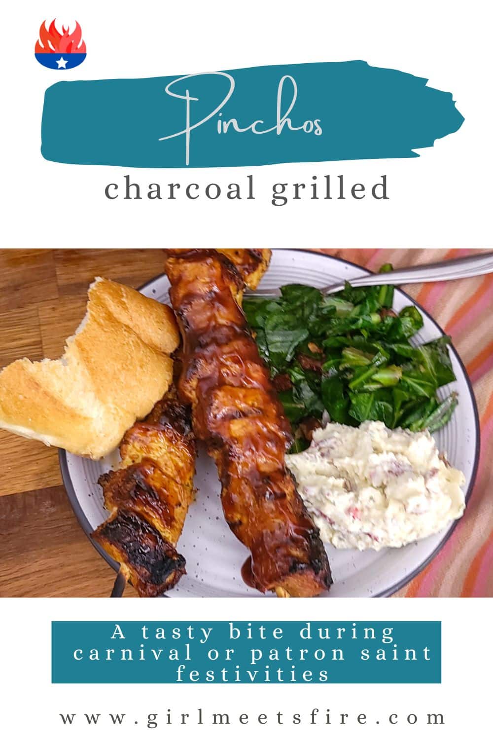Pinchos de Cerdo, Puerto Rican Pork Kabobs | Girl Meets Fire
