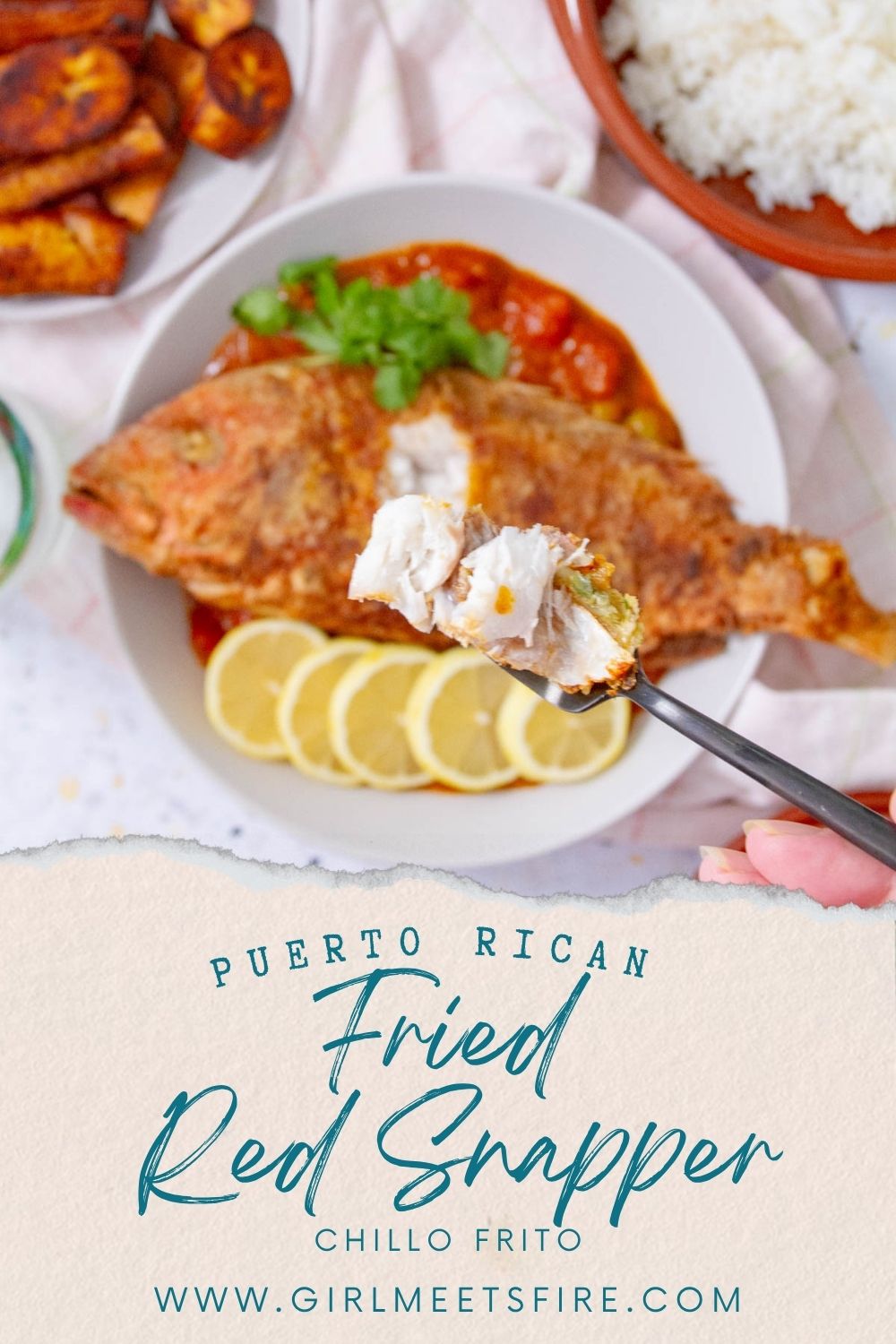 Puerto Rican Fried Red Snapper, Chillo Frito | Girl Meets Fire